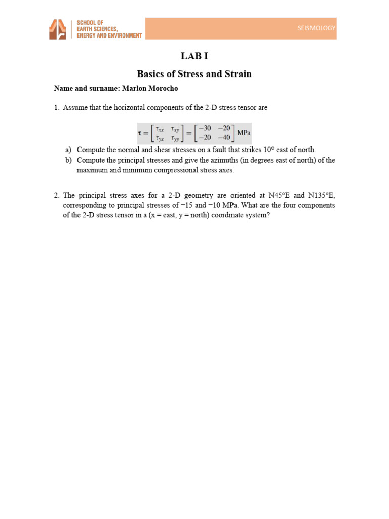 L1 - Basics of Stress-Strain | PDF | Stress (Mechanics) | Shear Stress