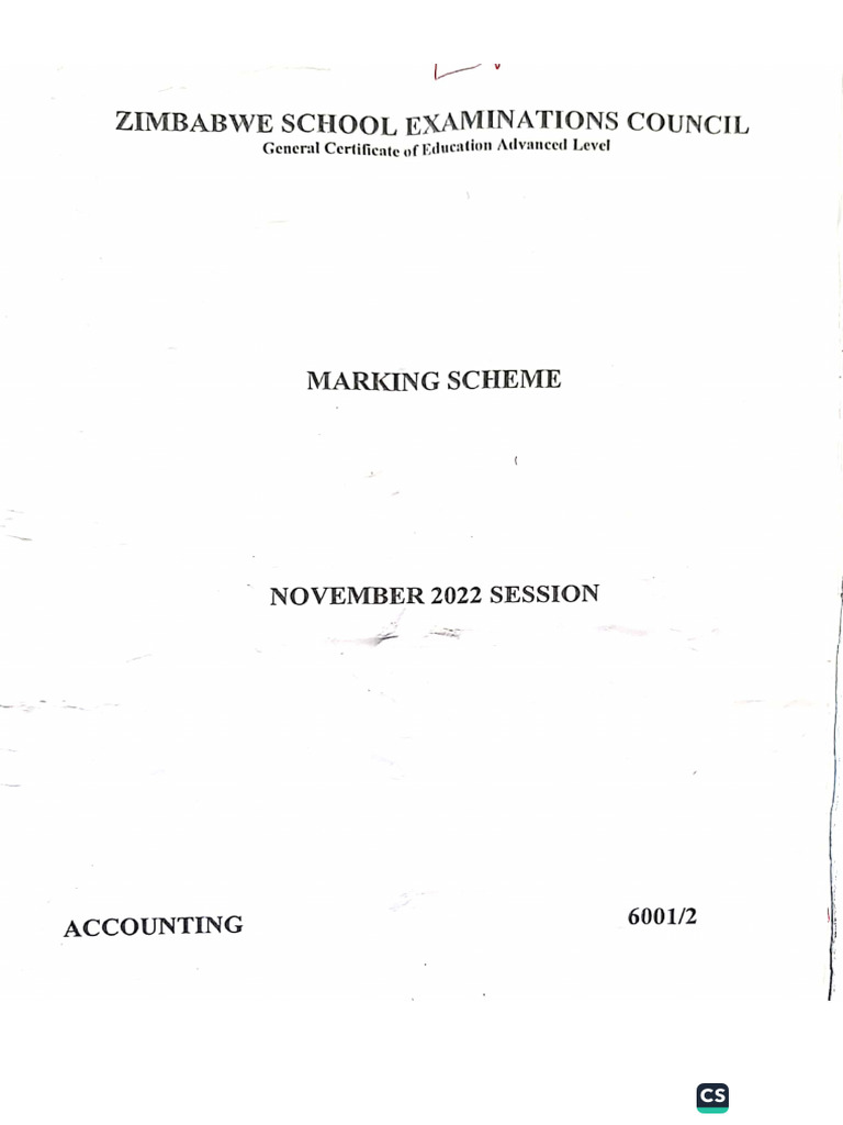 Acc Marking Guide N2022 P2 | PDF