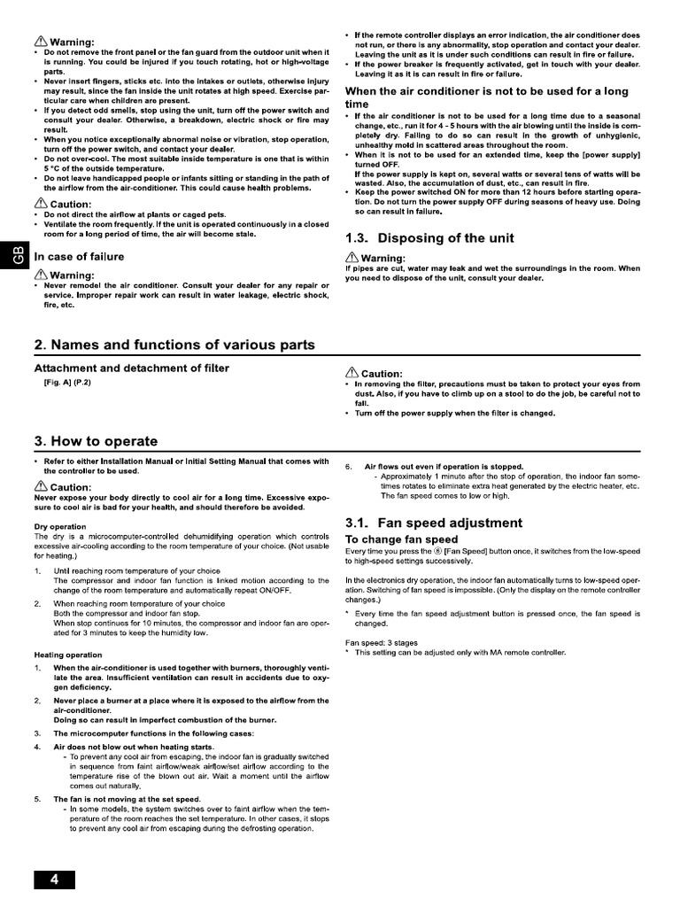 AC Unit Fan Speed | PDF