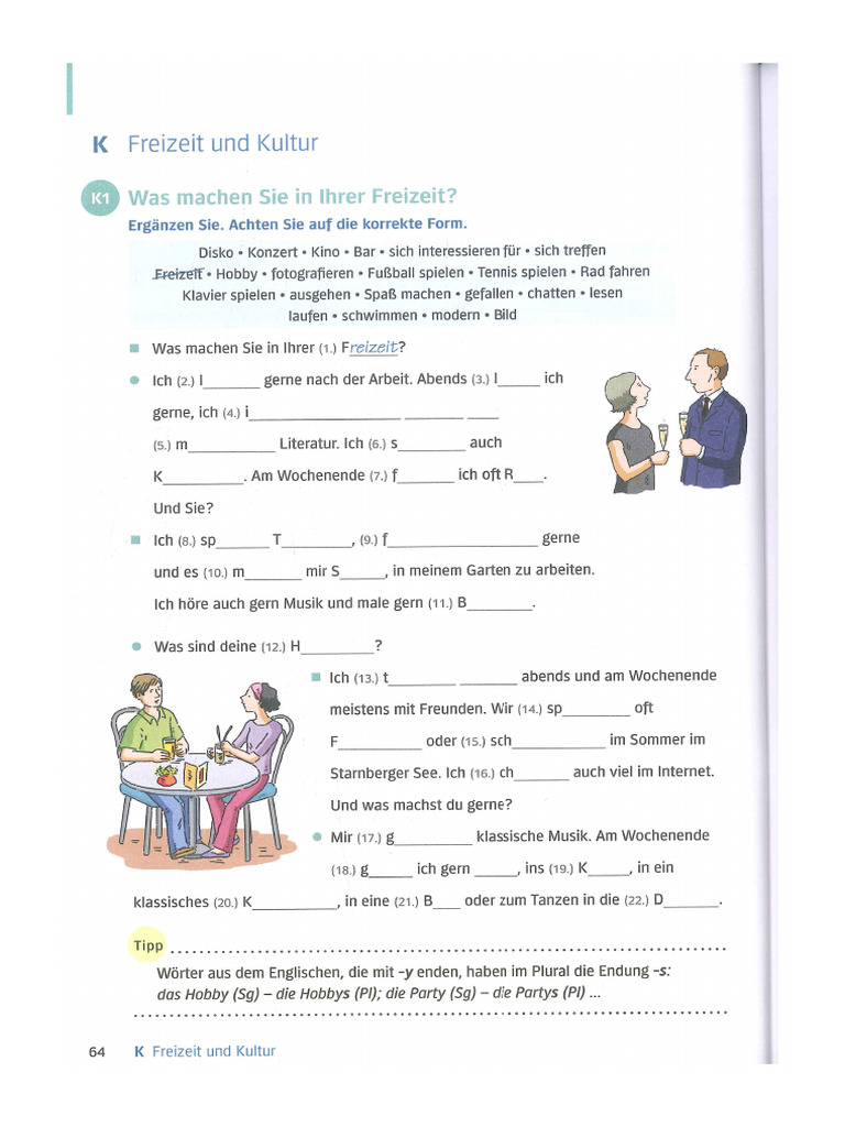 Deutsch Üben A2_Freizeit | PDF