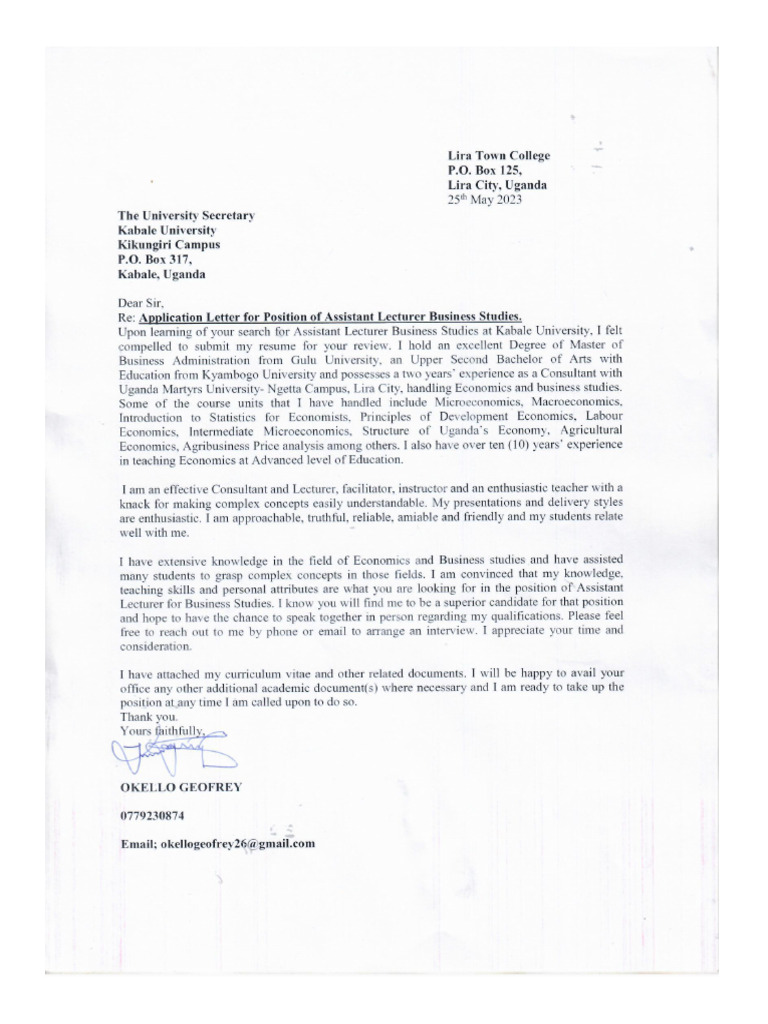 Academic Credentials and Application For KU-3 | PDF | Teachers | Curriculum