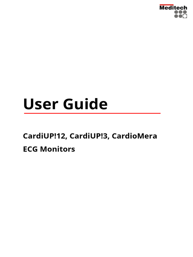 Manuals EN CardiUP CardioMera CardioBlue | PDF | Computer Data Storage ...