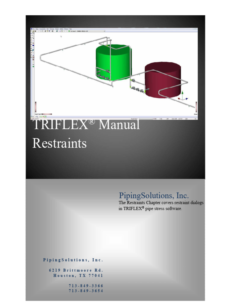 Triflex Manual - Restraints | PDF | Damping | Force