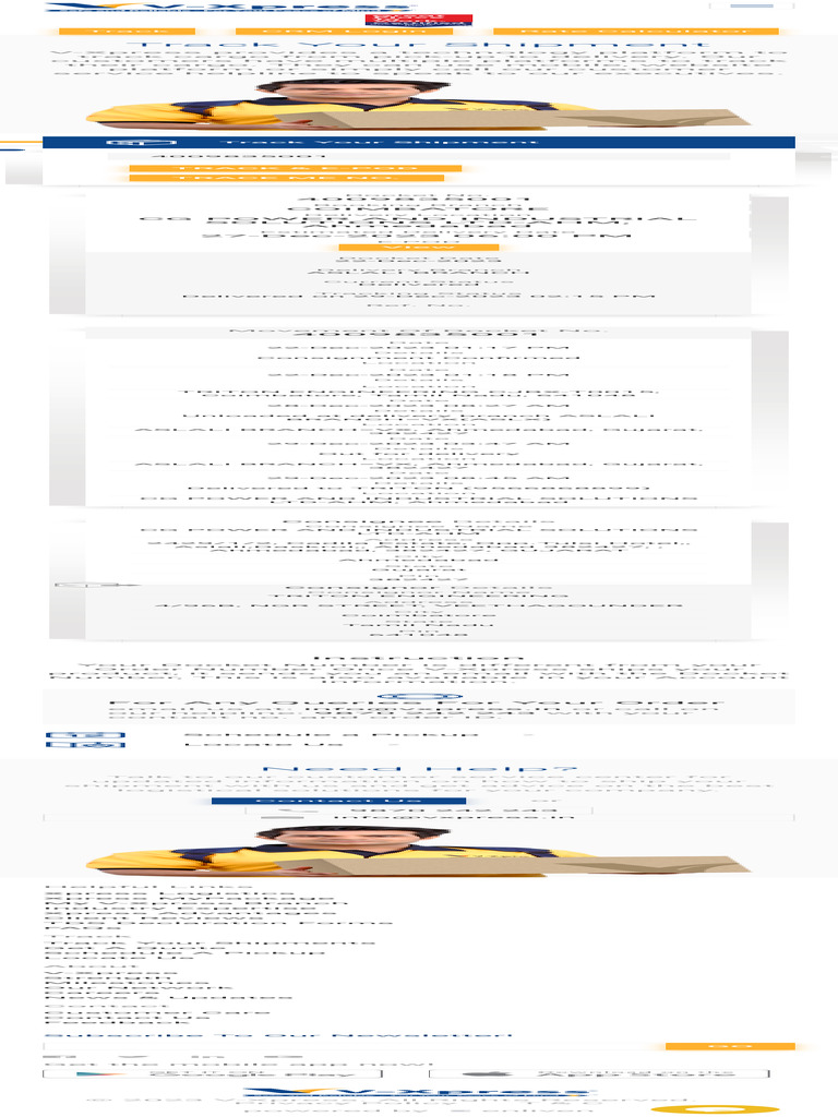 V-Xpress Shipment Tracking | PDF | Computing