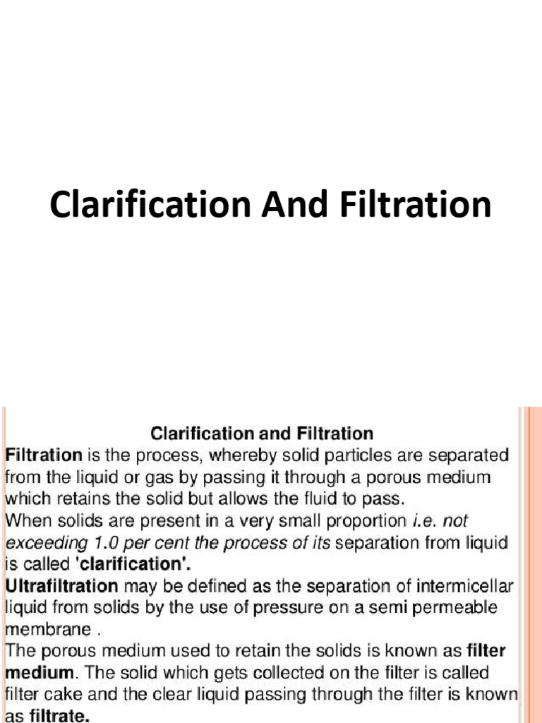 Filtration | PDF