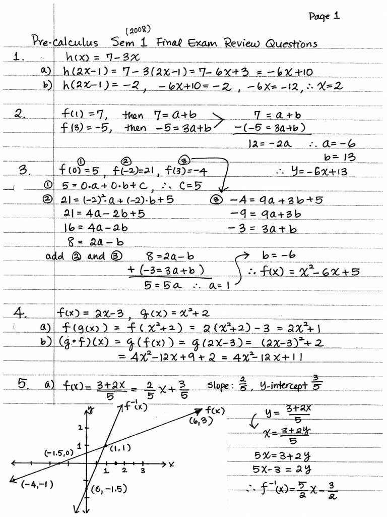 Sem 1 Review Qs Ans | PDF