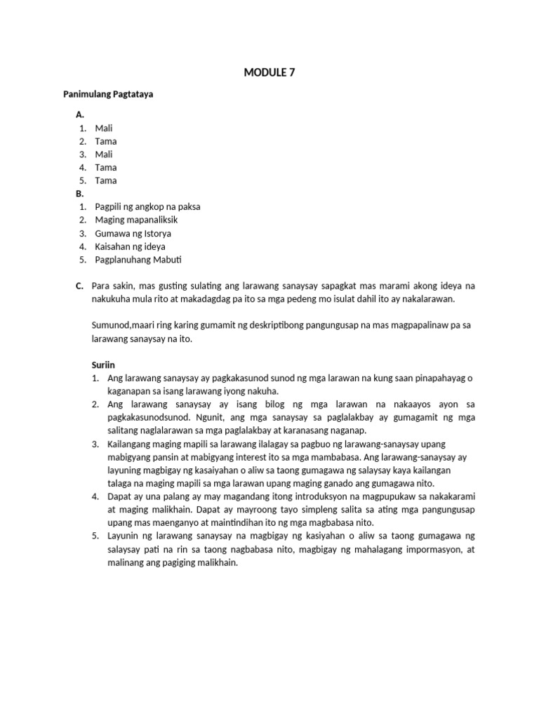 Module 7 - Camba | PDF