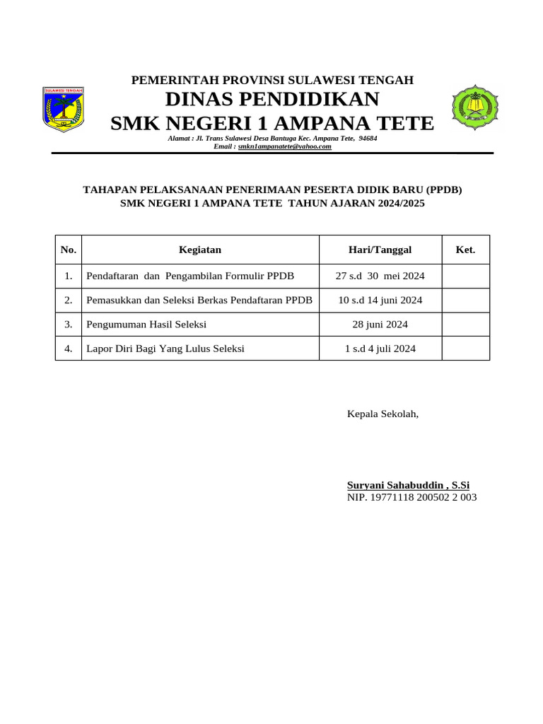 .Tahapan PPDB 2024 | PDF