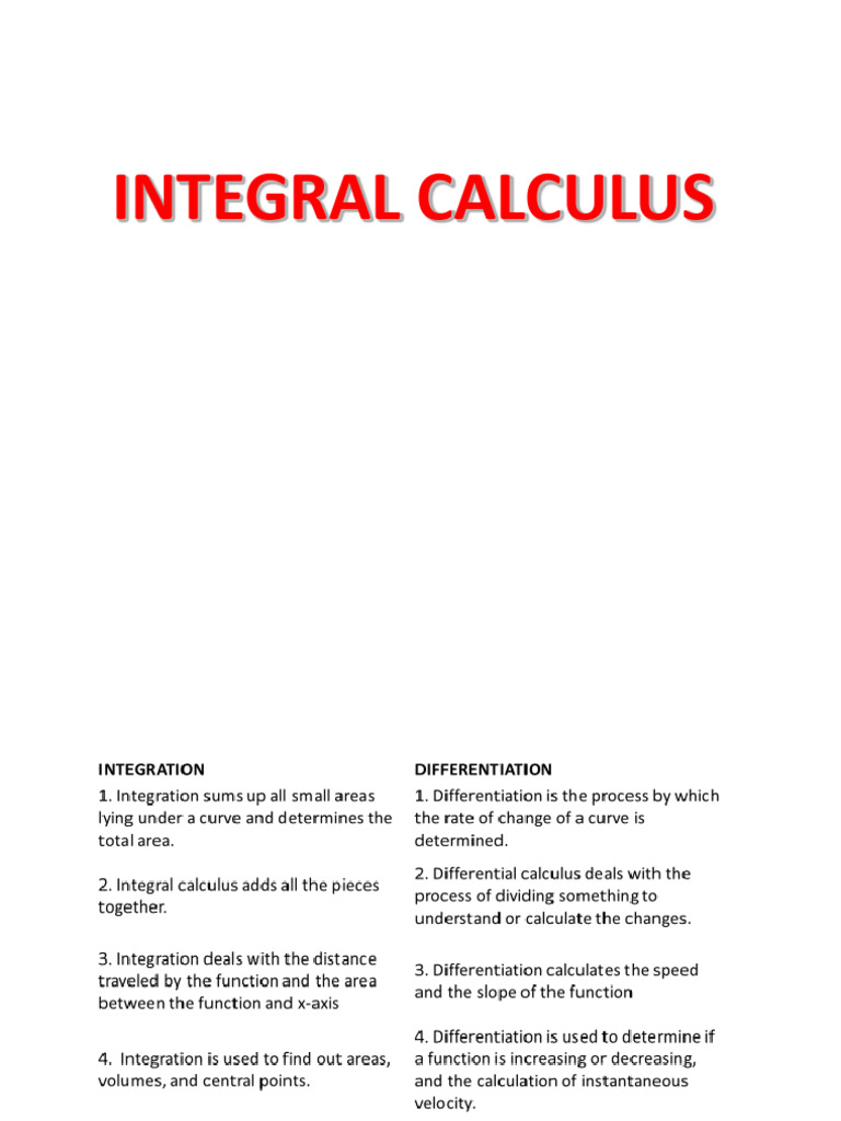 Integral Calculus final (1) | PDF | Integral | Function (Mathematics)