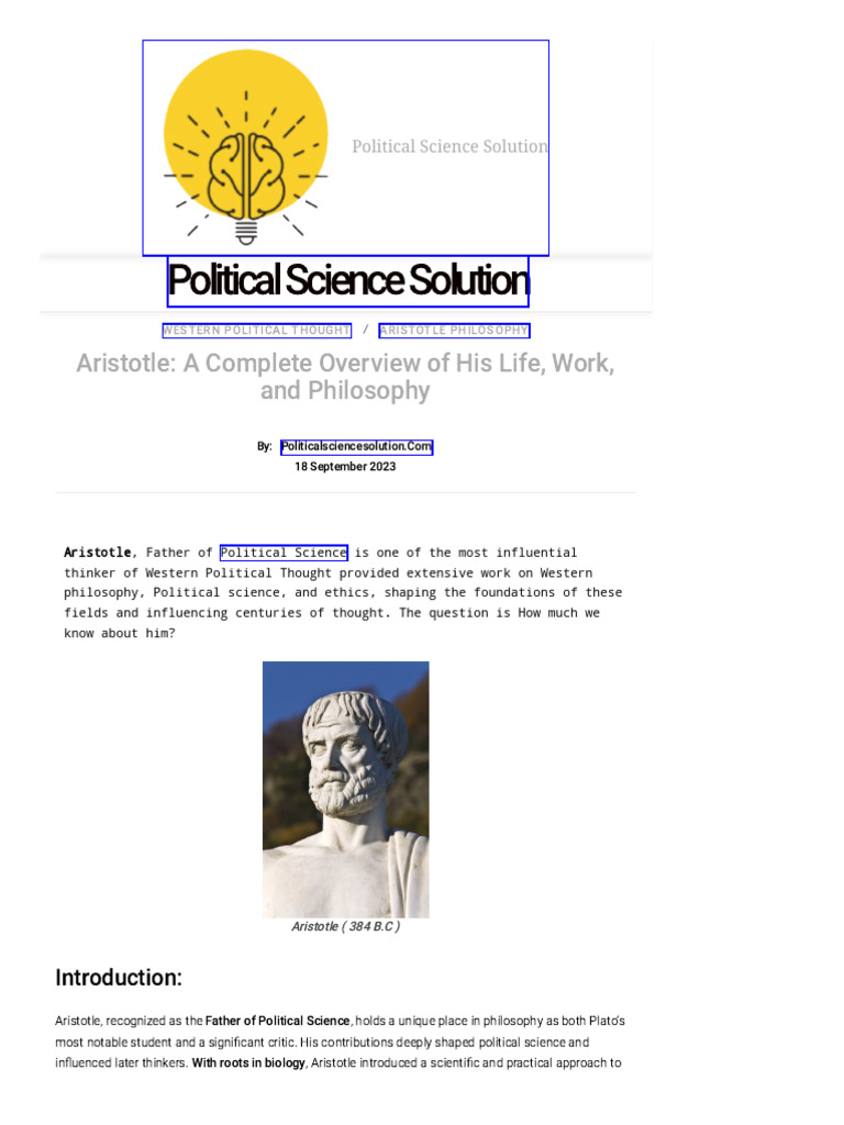 Understanding Aristotle's Political Philosophy | PDF | Justice | Crime ...