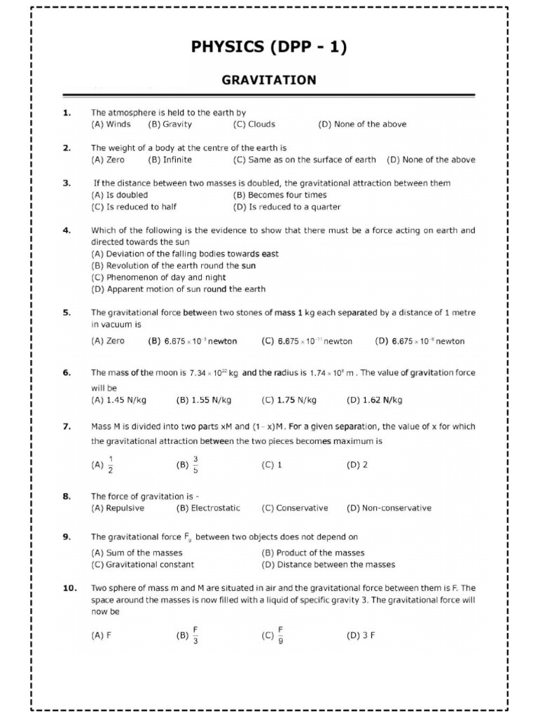 gravitation dpps | PDF