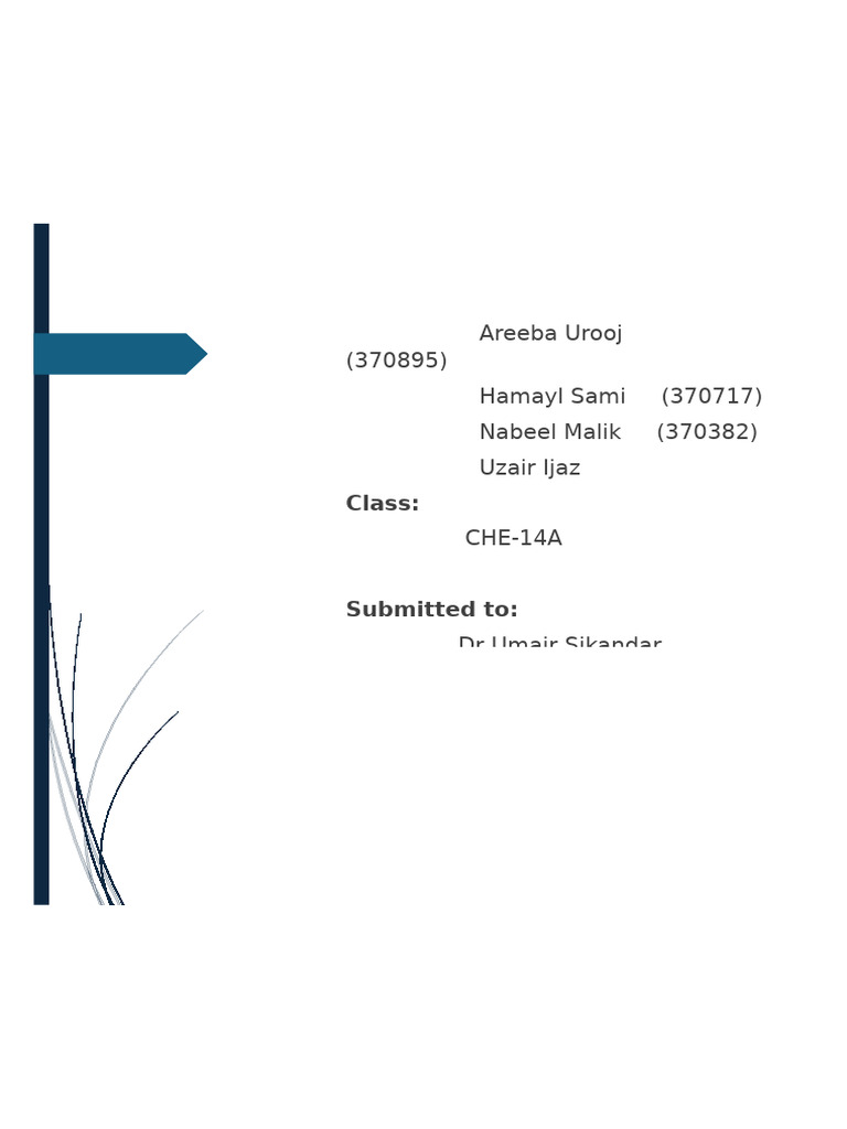 Class CHE-14A Student Submissions | PDF