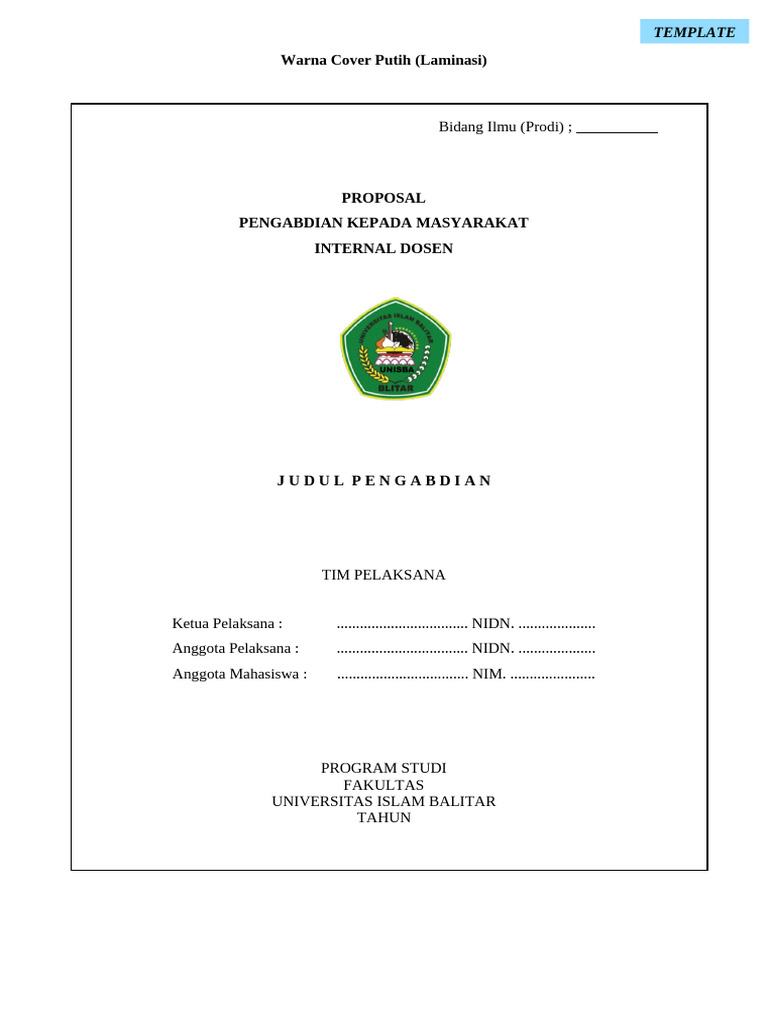 Proposal PKM Template | PDF
