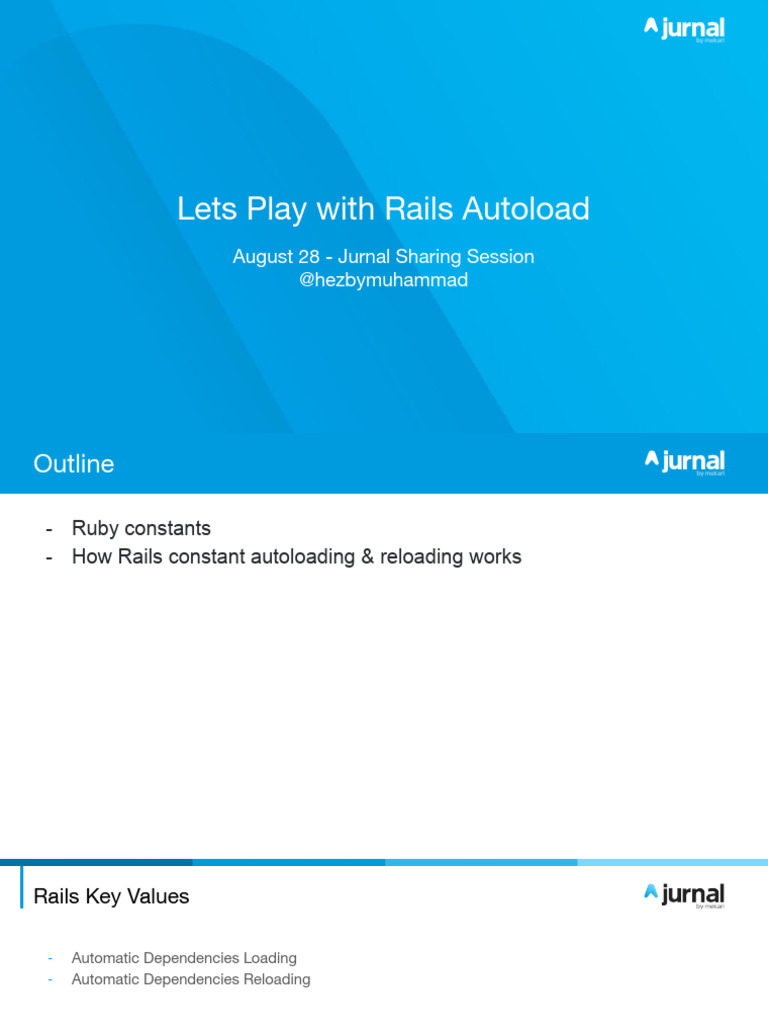 Lets Play With Rails Autoload | PDF | Computer Programming | Software Engineering