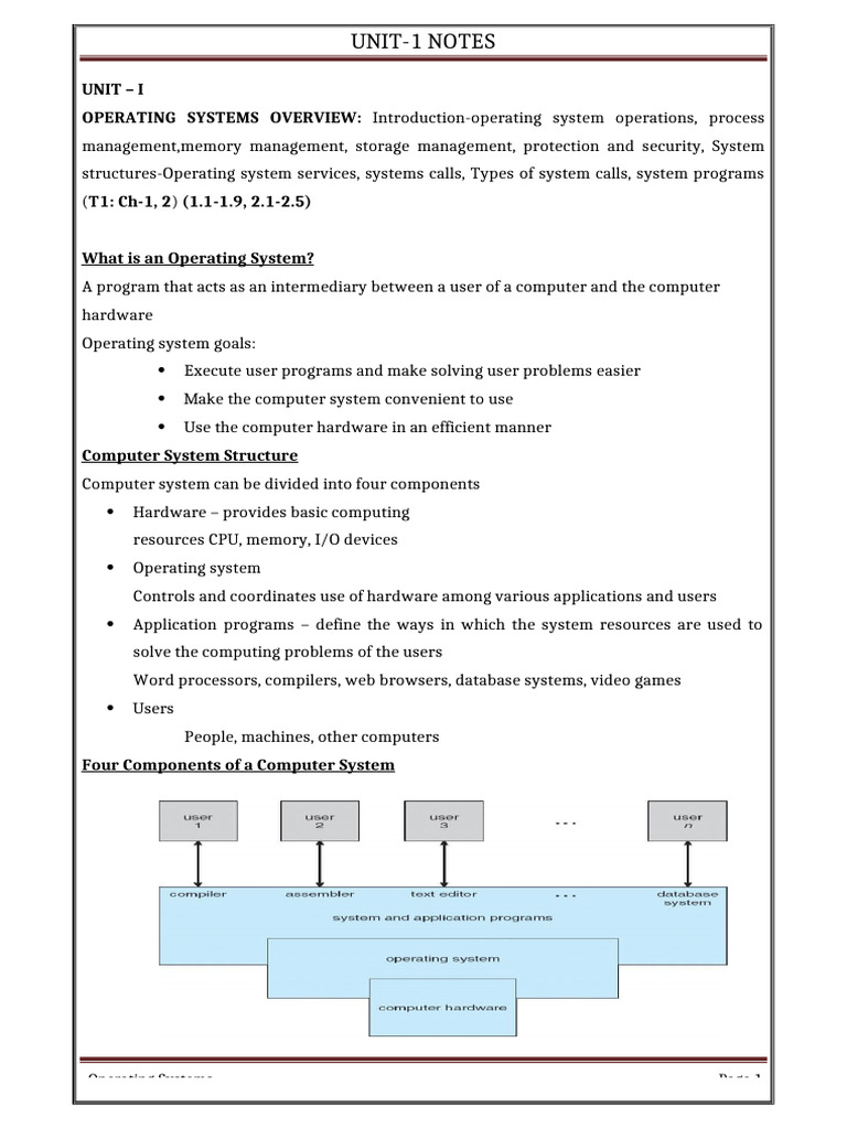 OS Material | PDF | Process (Computing) | Operating System