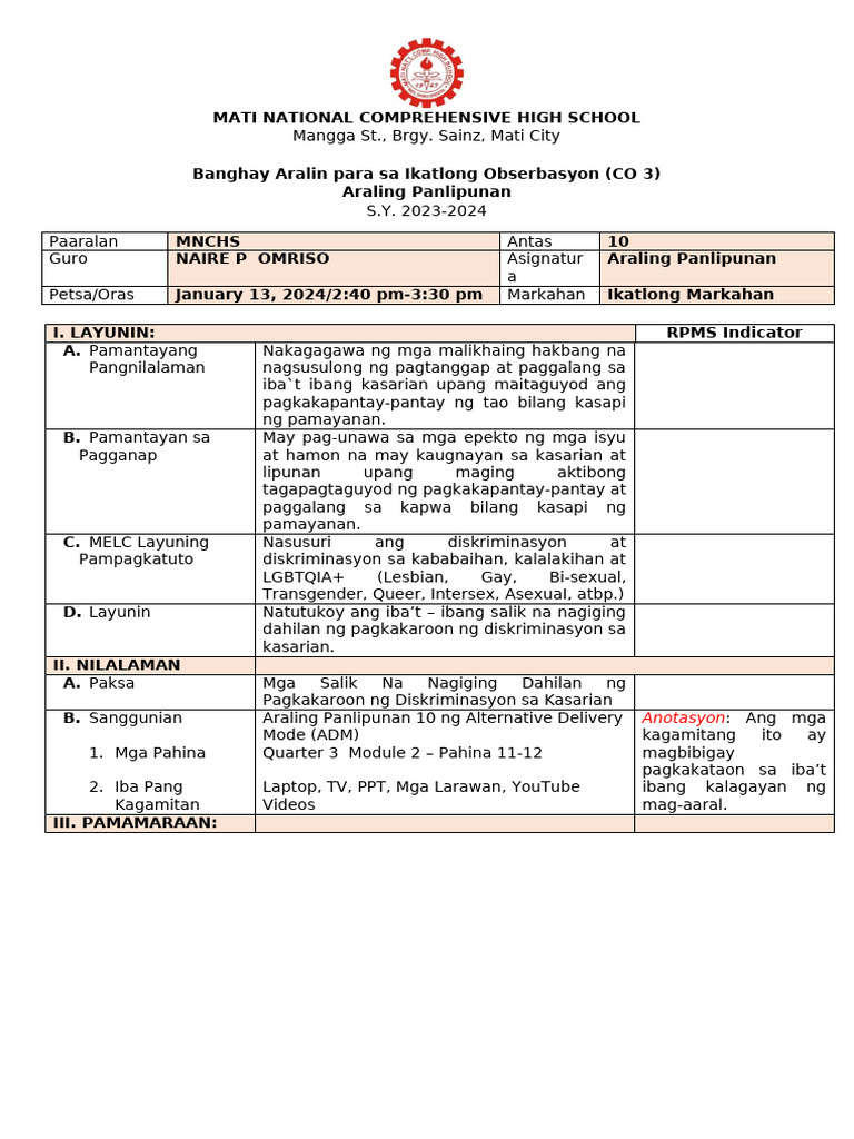 Dlp-Cot-3-2023 - 2024 | PDF