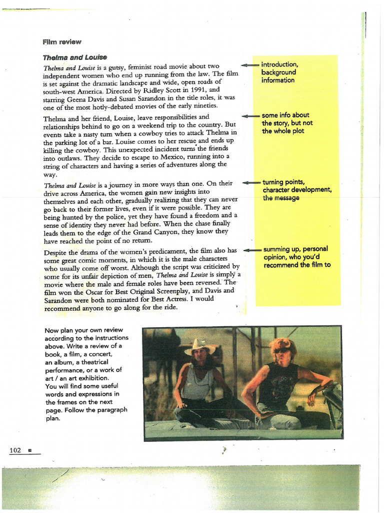 Film - Book Review - Sample | PDF