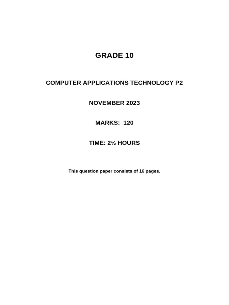 Grade 10 Theory | PDF | Computer Keyboard | World Wide Web