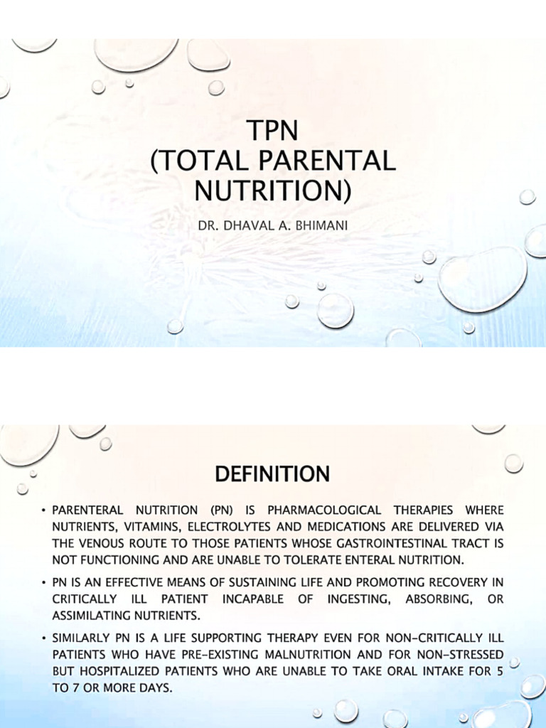 TPN | PDF
