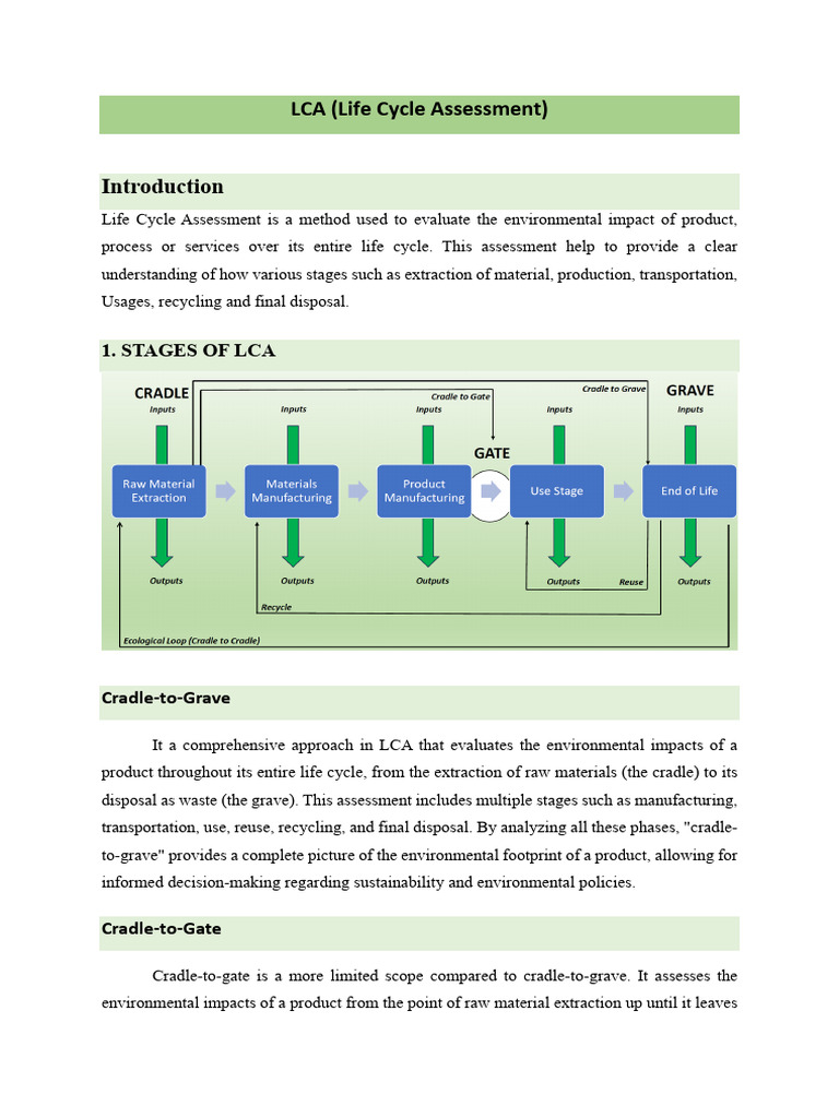 1. LCA process | PDF | Life Cycle Assessment | Economy And The Environment