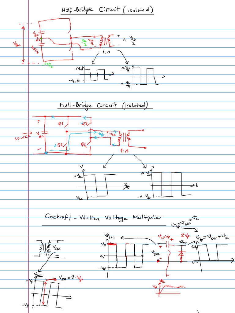 Cockroft-Walton Multiplier Notes Annotated | PDF