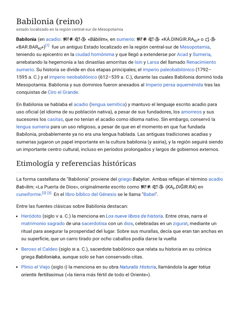 Historia del Reino de Babilonia | PDF | Babilonia | Asiria