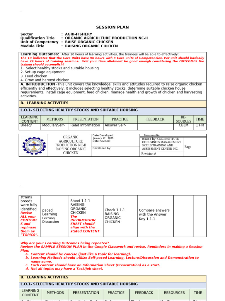CHECKED DALEN APOLINAR SESSION PLAN | PDF | Human Resource Management | Cognition