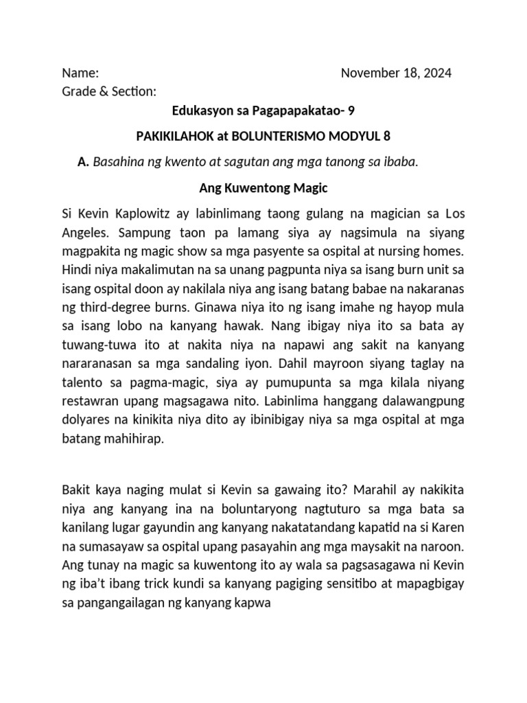 EsP ADM Nov 18 | PDF