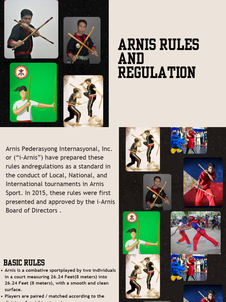 Arnis Rules and Regulation | PDF | Sports