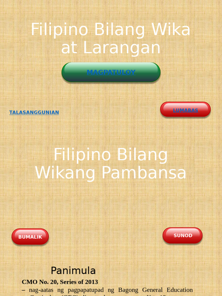 Yunit 1 PPT 2 in Fili 102 | PDF