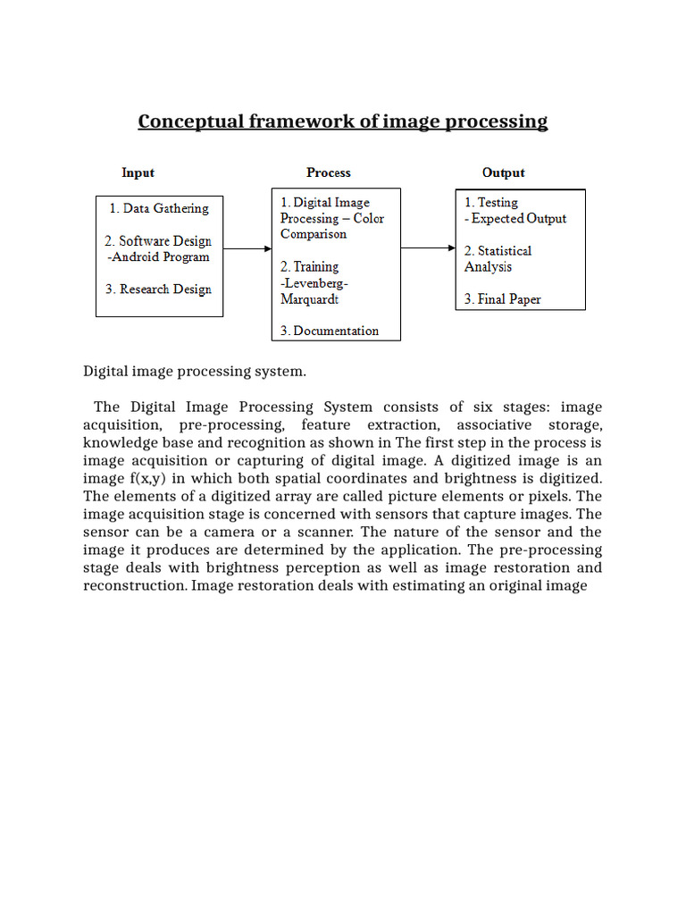 Conceptual Framework of The Project | PDF