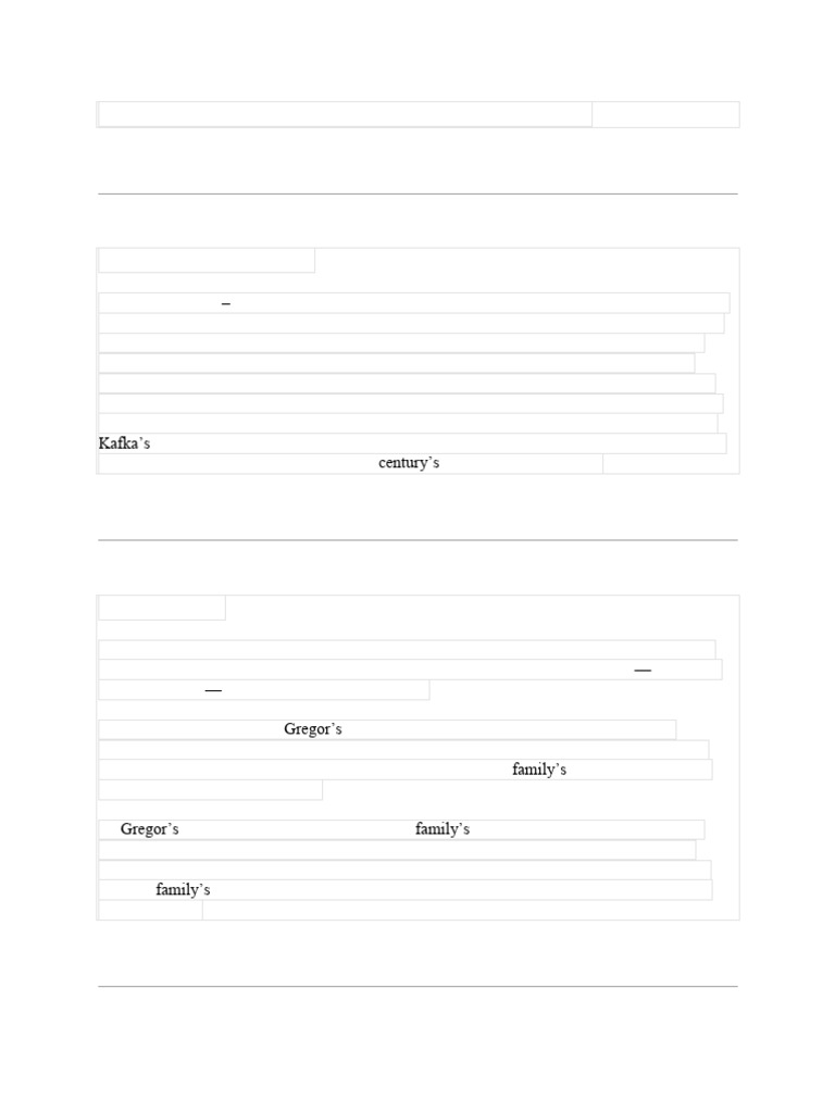 Metamorphosis Novella Analysis | PDF | The Metamorphosis | Franz Kafka