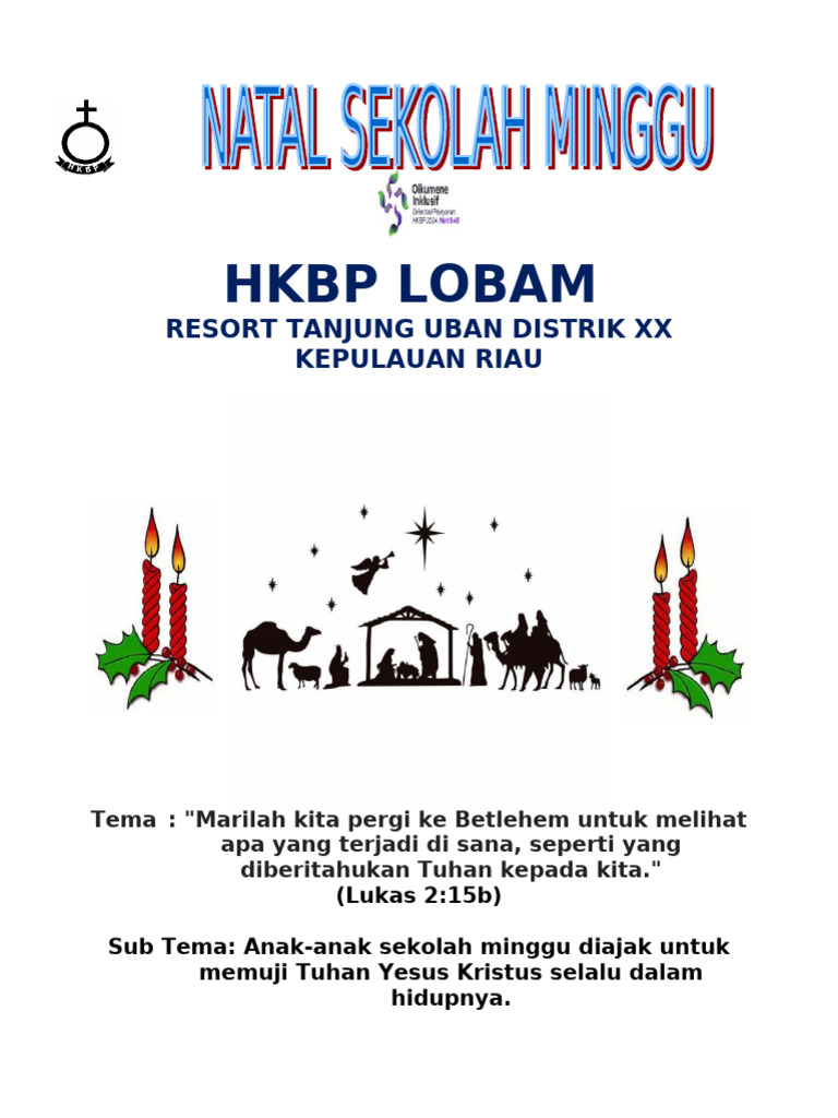 Acara Natal Sekolah Minggu 2024 | PDF