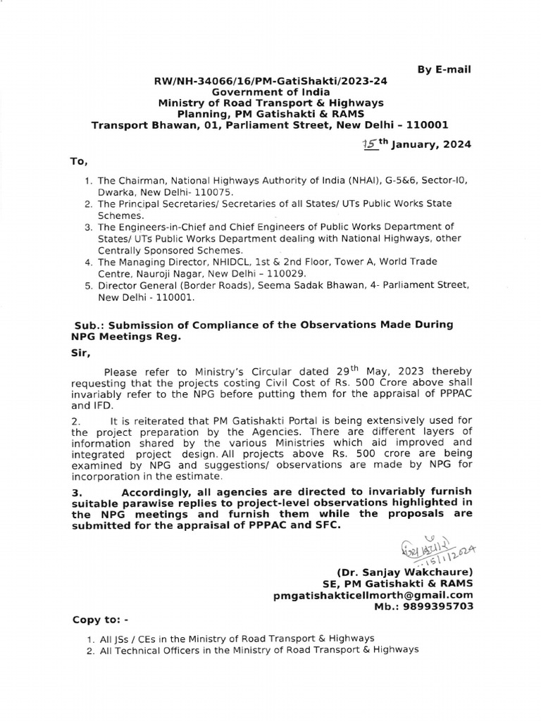 Cir-Letter-dated 15th Jan-2025 | PDF