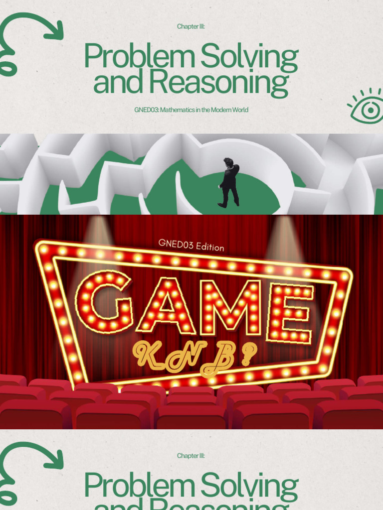 Chapter III. Problem Solving and Reasoning_compressed | PDF | Inductive Reasoning | Mathematical ...