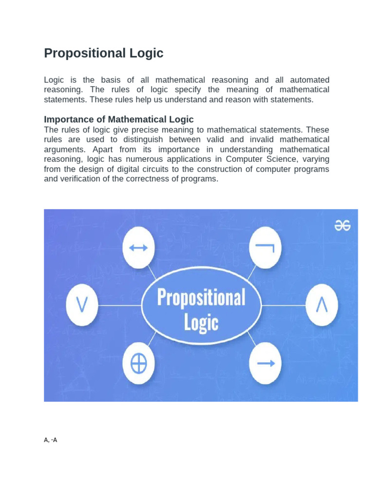 Propositional Logic Lesson Arniaz Regular Class | PDF | Logic | If And Only If