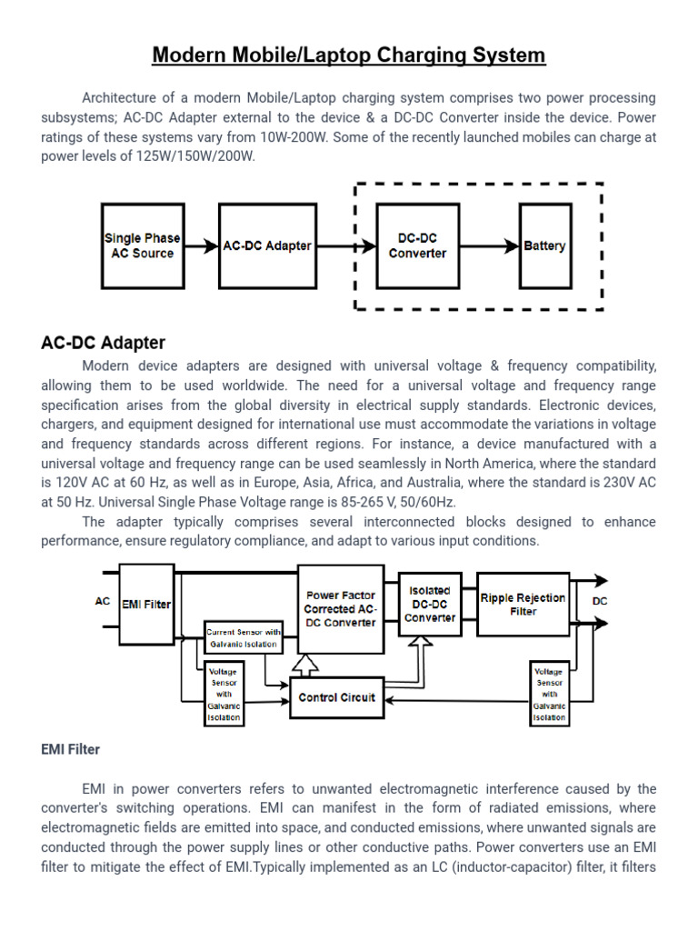 Mobile-Laptop Charger | PDF | Electromagnetic Interference ...