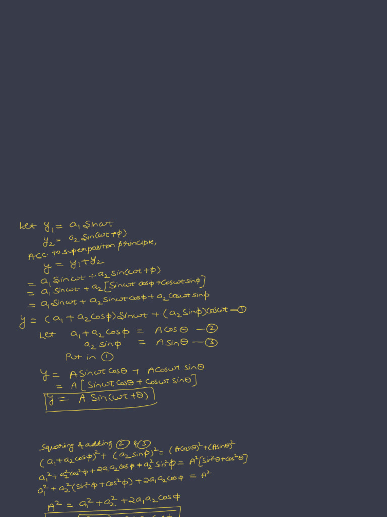 Resultant Amplitude & Intensity | PDF