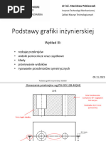 Wykład 3 - Przekroje W Rysunku Technicznym - Kopia | PDF