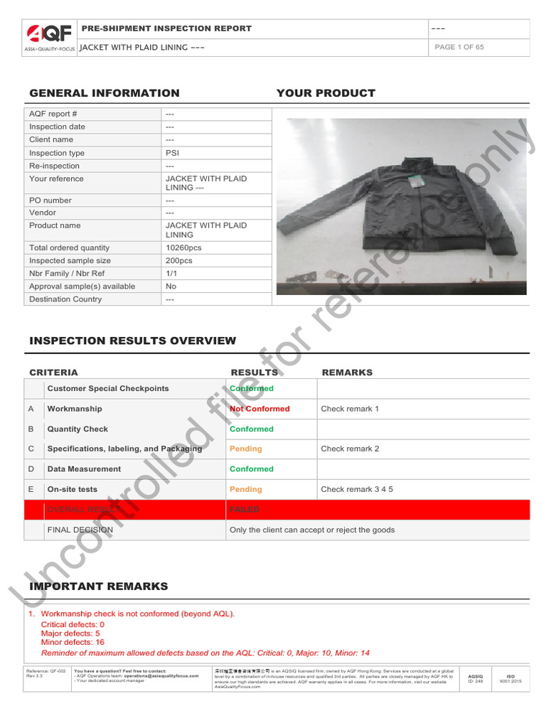 Aqf - Psi SL Jacket | PDF