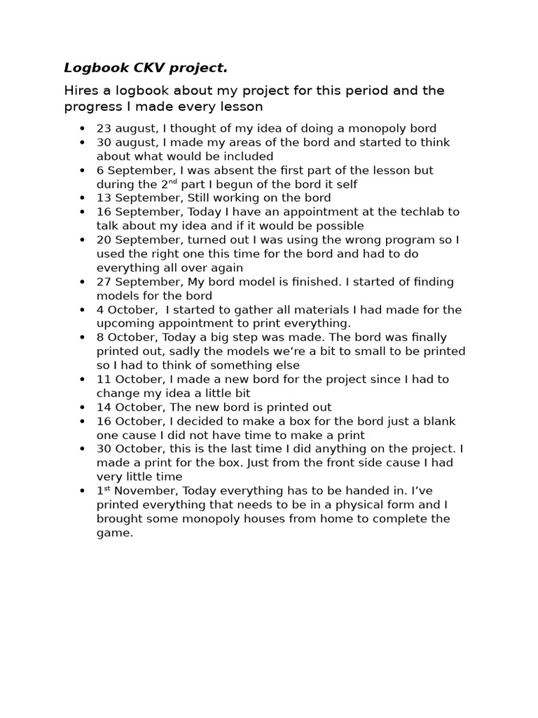 Logboek CKV | PDF
