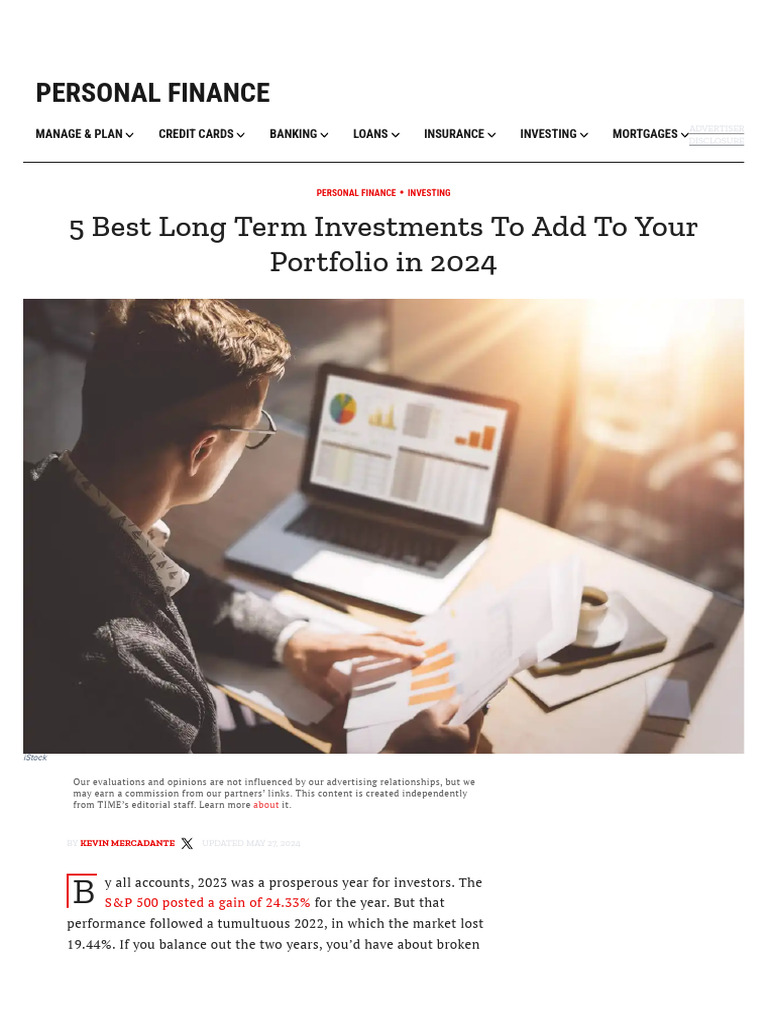 5 Best Long-Term Investments 2024 - TIME Stamped | PDF | Investing ...