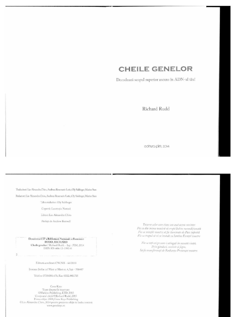 Cheile Genelor Richard Rudd Cartea Completapdf | PDF