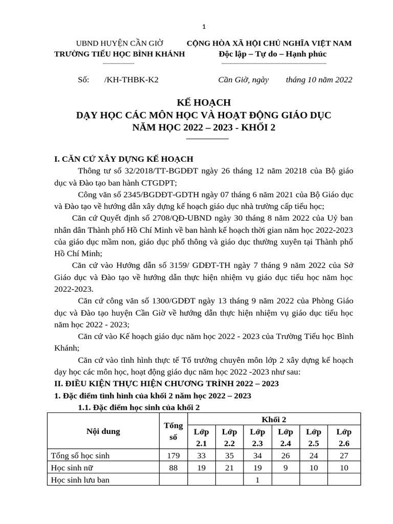 KHDH HDGD Khoi 2 NH 22 23 - 2411202210654 | PDF