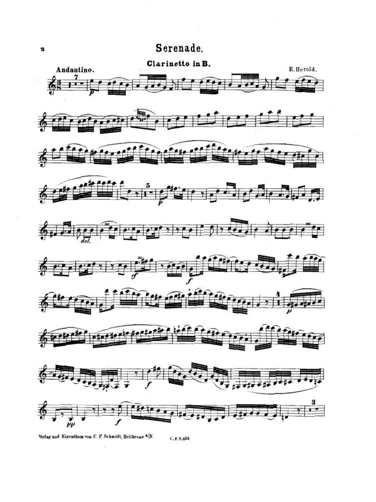 Herold - Serenade (CL., Vla e Cello) | PDF