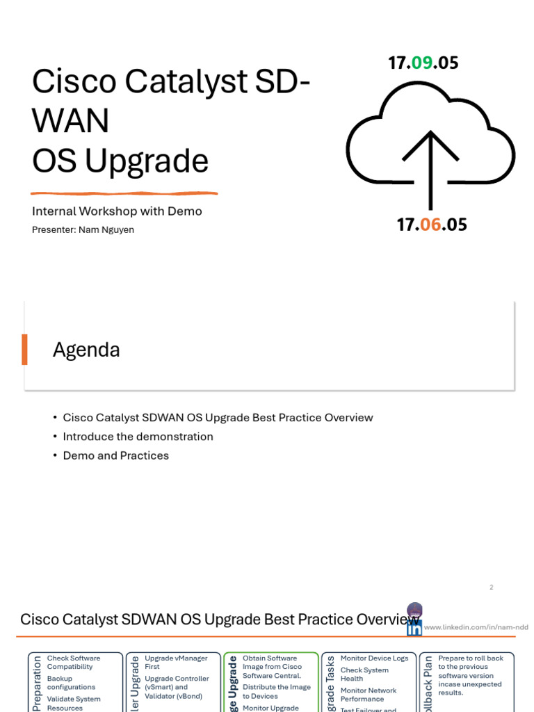 Cisco SD-WAN OS Upgrade Workshop | PDF | Command Line Interface | Graphical User Interfaces