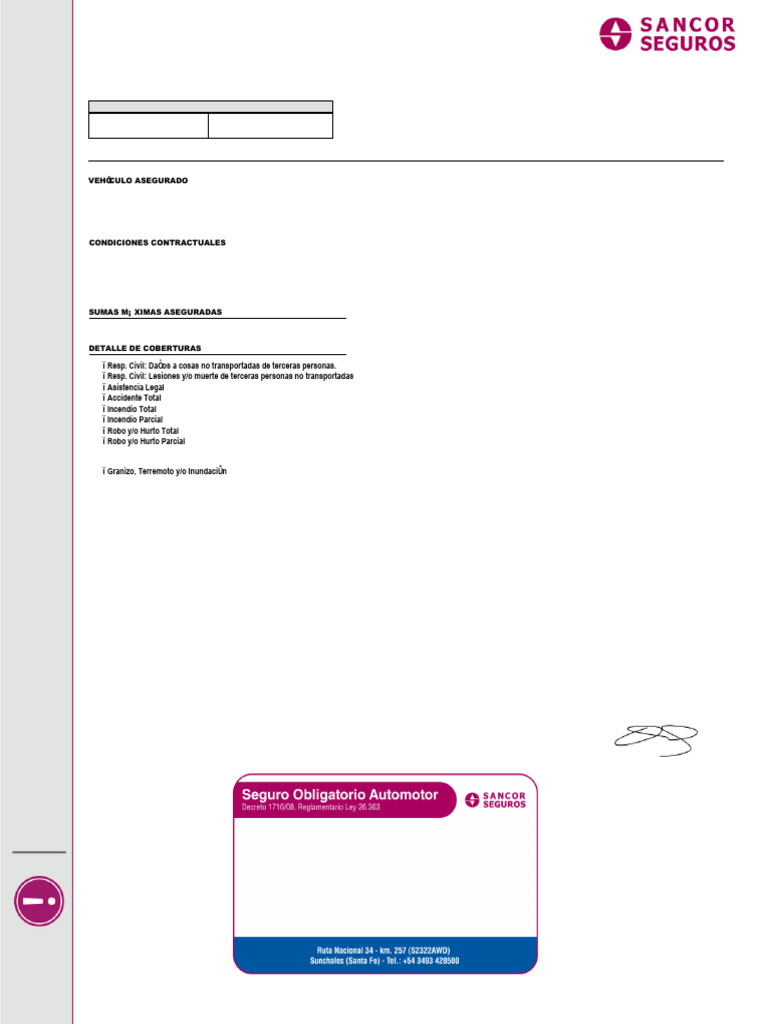 Póliza HUP 467 | PDF | Póliza de seguros | Seguro