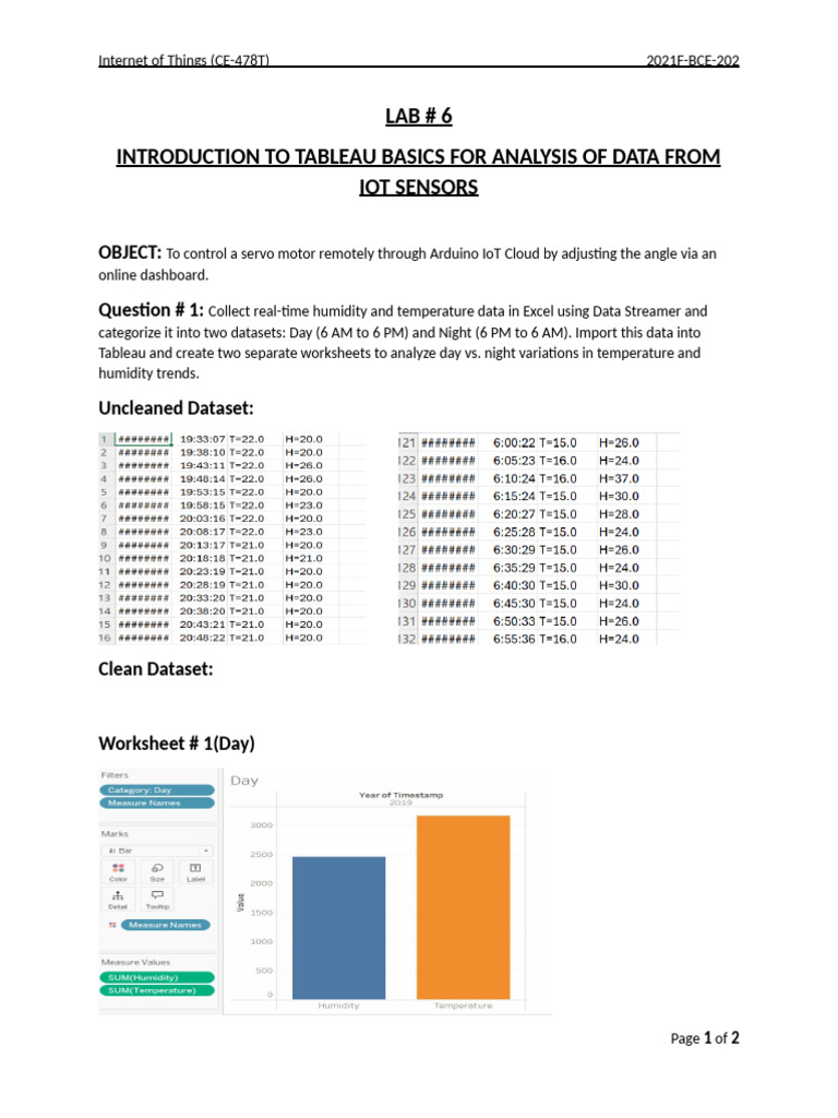 Lab 6 Iot | PDF