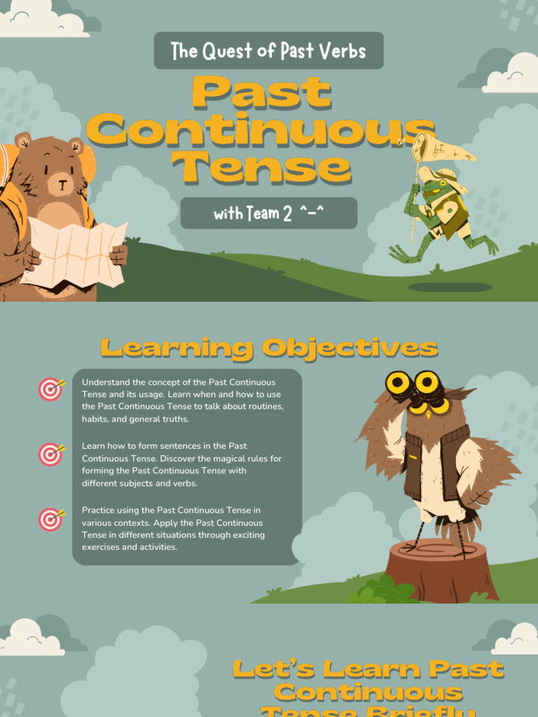Past Continuous Tense Worksheet | PDF | Grammatical Tense | Verb