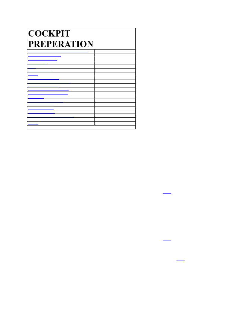Cockpit Preperation | PDF | Flight Recorder | Cockpit